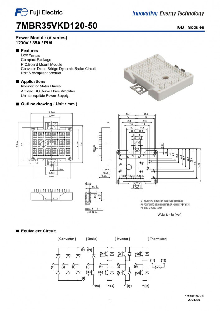 7MBR35VKD120-50 datasheet page 1