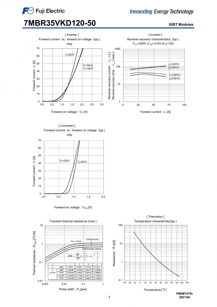 7MBR35VKD120-50 datasheet page 7