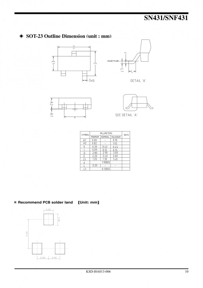SN431AS datasheet page 10