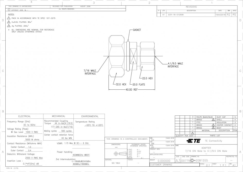 TE Connectivity 2081555-1 technical drawing preview