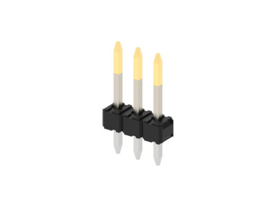 KK 254 Breakaway Header, Vertical, 3 Circuits, 0.76µm Gold (Au) Plating, Mating Pin Length 7.49mm, Bag for sale
