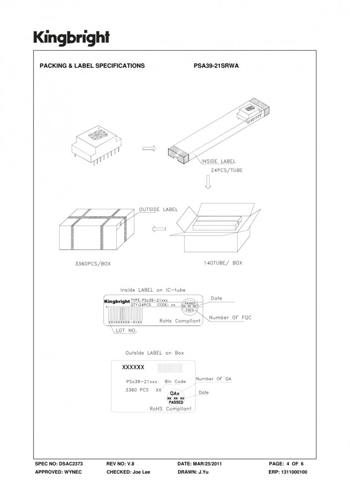 PSA39-21SRWA datasheet page 4