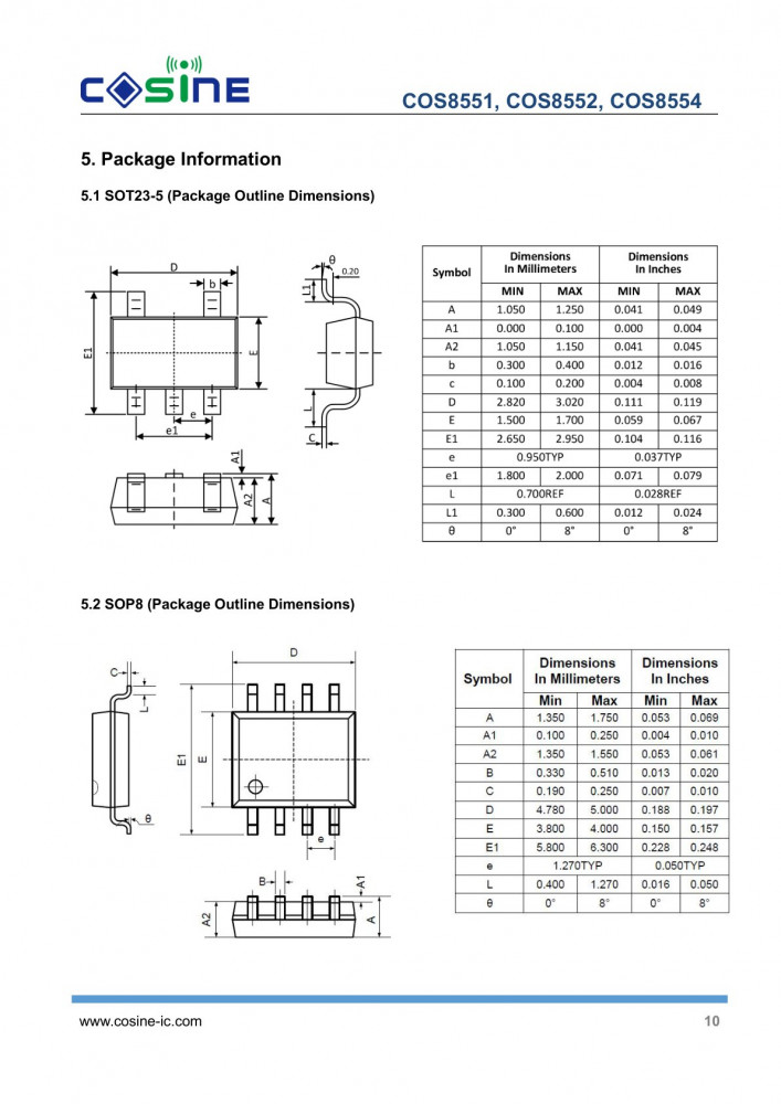 COS8552SRC datasheet page 10