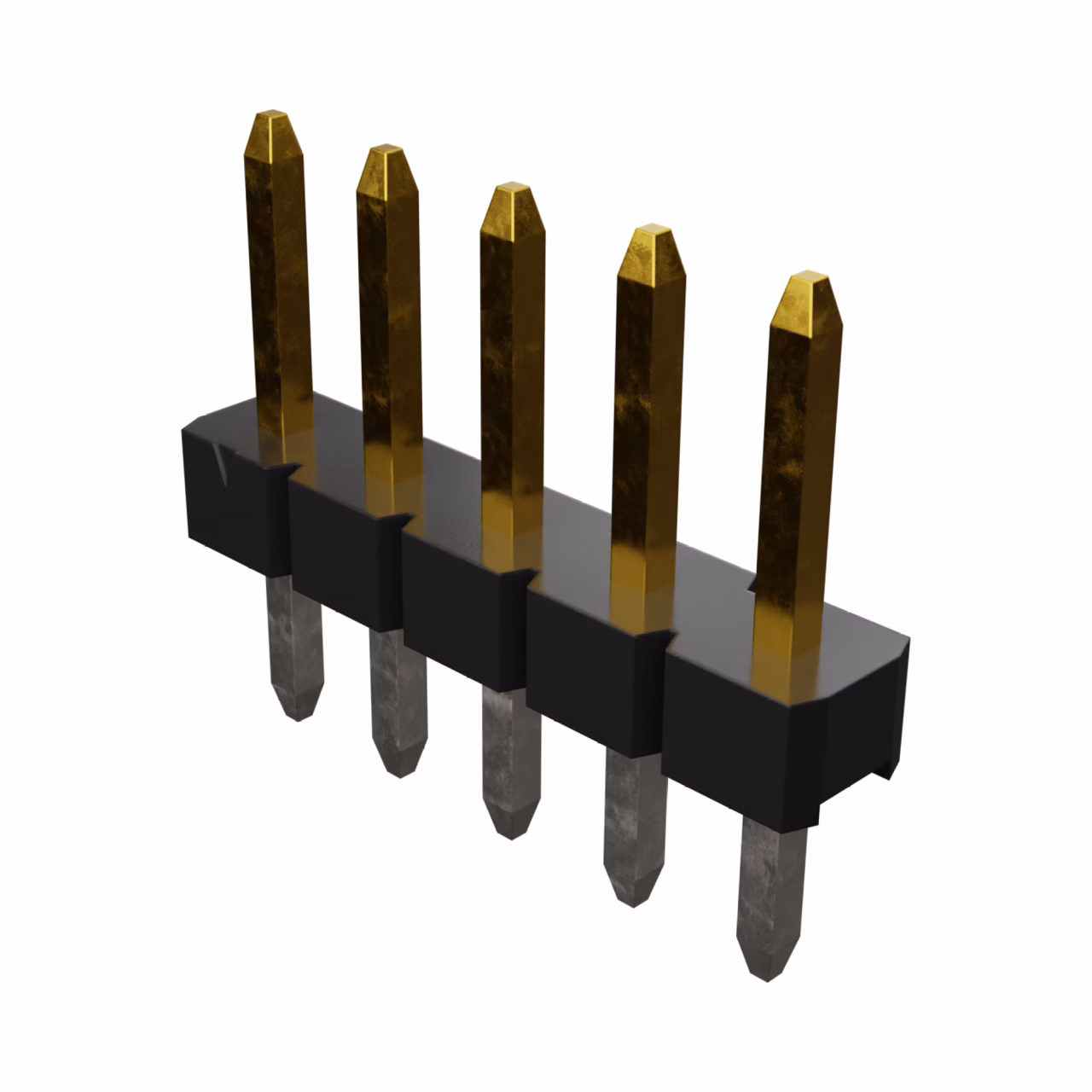 2.00mm Pitch Milli-Grid Header, Vertical, Through Hole, Breakaway, 5 Circuits, 0.50µm Gold (Au) Plating, Mating Pin Length 4.00mm, Tail Length 2.70mm, Lead-Free for sale