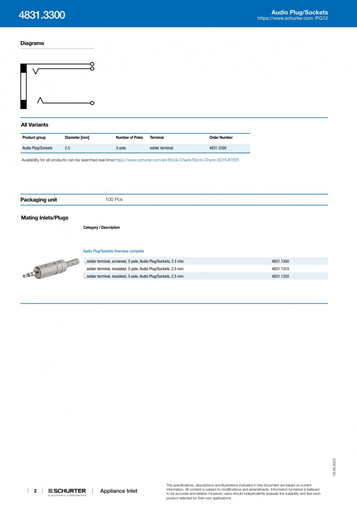 SCHURTER 4831.3300 datasheet page 2