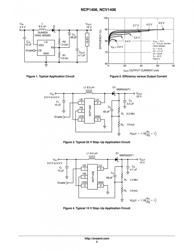NCP1406V25GEVB document page 2