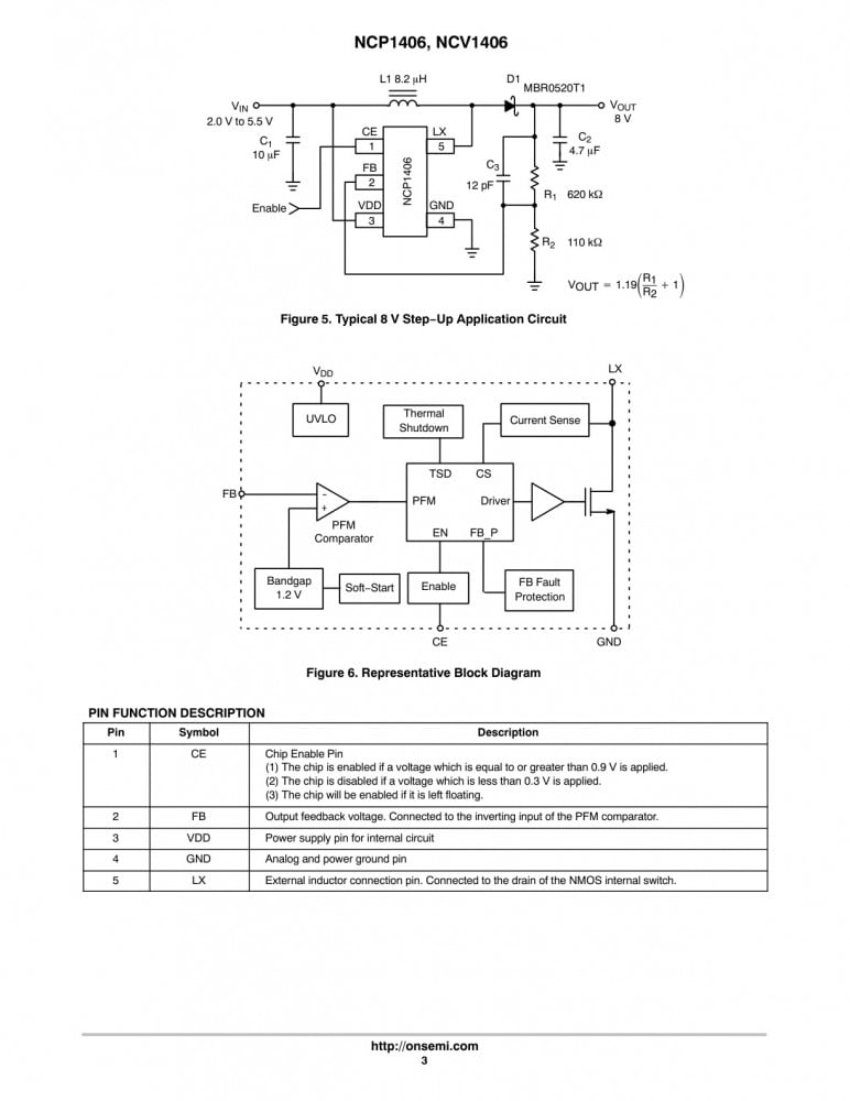 NCP1406V25GEVB document page 3