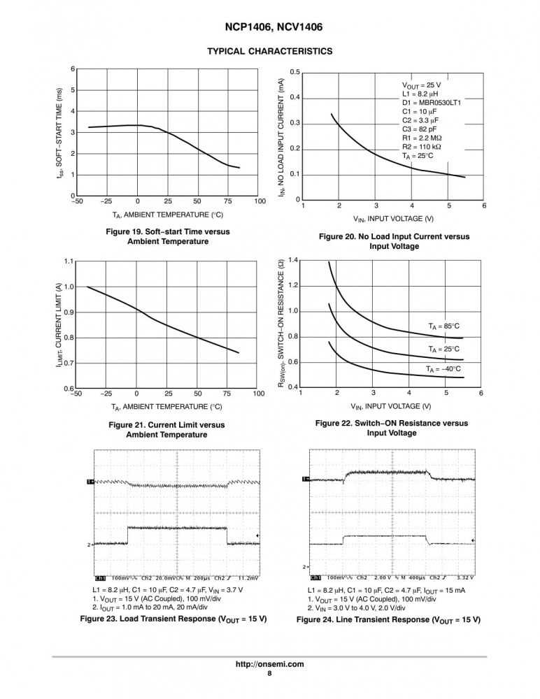 NCP1406V25GEVB document page 8