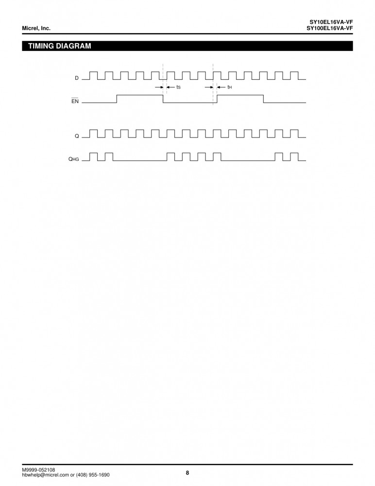 SY100EL16VDKG datasheet page 8