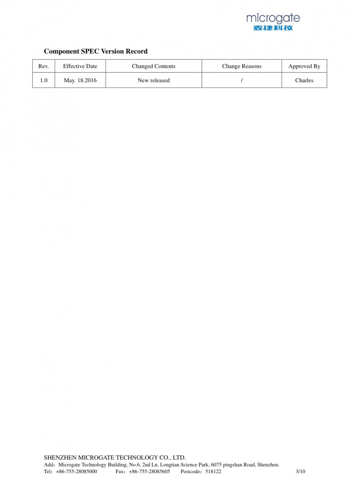 Microgate MPIM201610E1R0M-LF specification, page 3