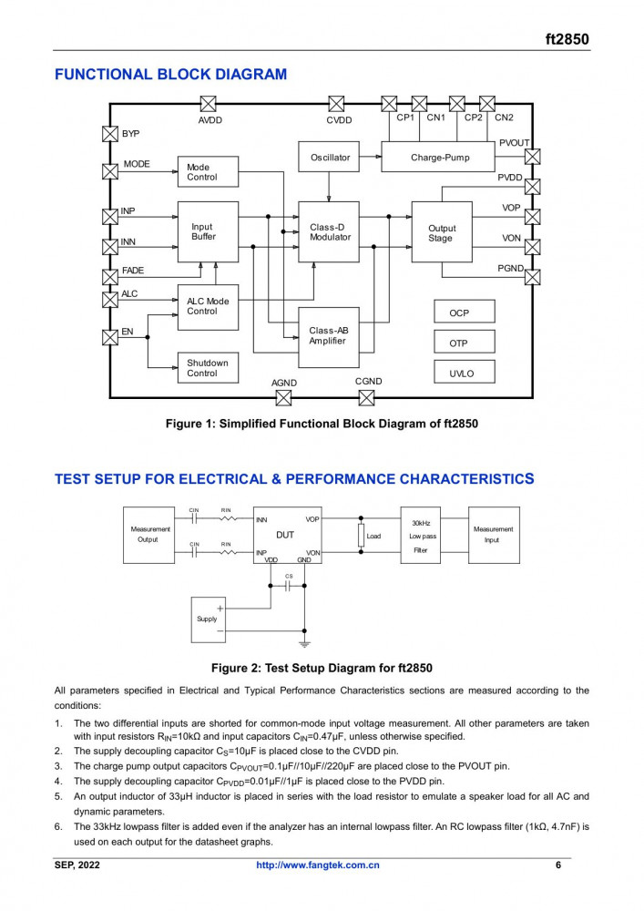 FT2850P datasheet page 6