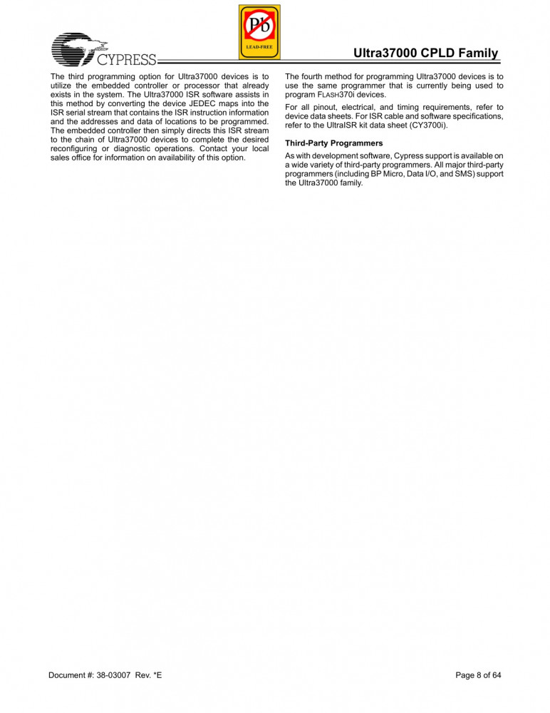 CY37128VP160-83AXC document page 8