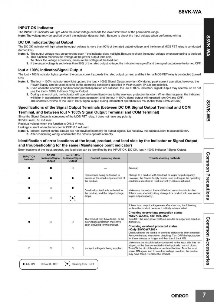 S8VK-W datasheet page 7