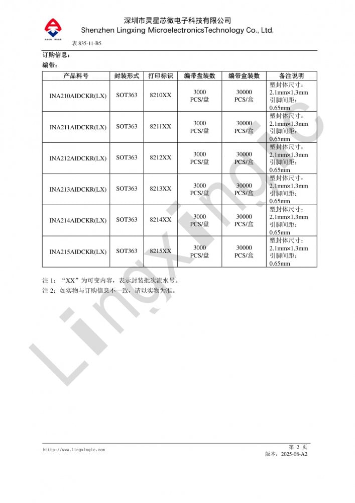 INA213AIDCKR(LX) datasheet page 4