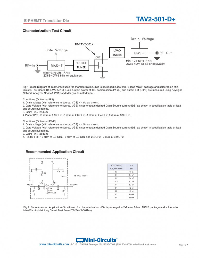 TAV2-501-DG+ datasheet page 4