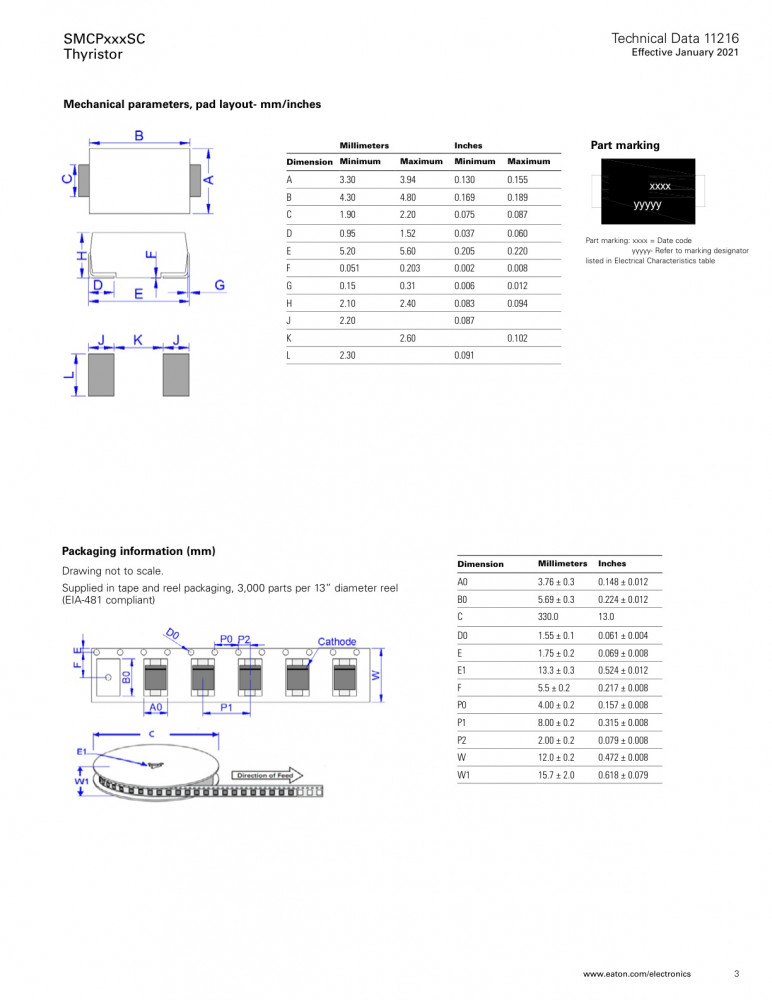 SMCP0640SC datasheet page 3