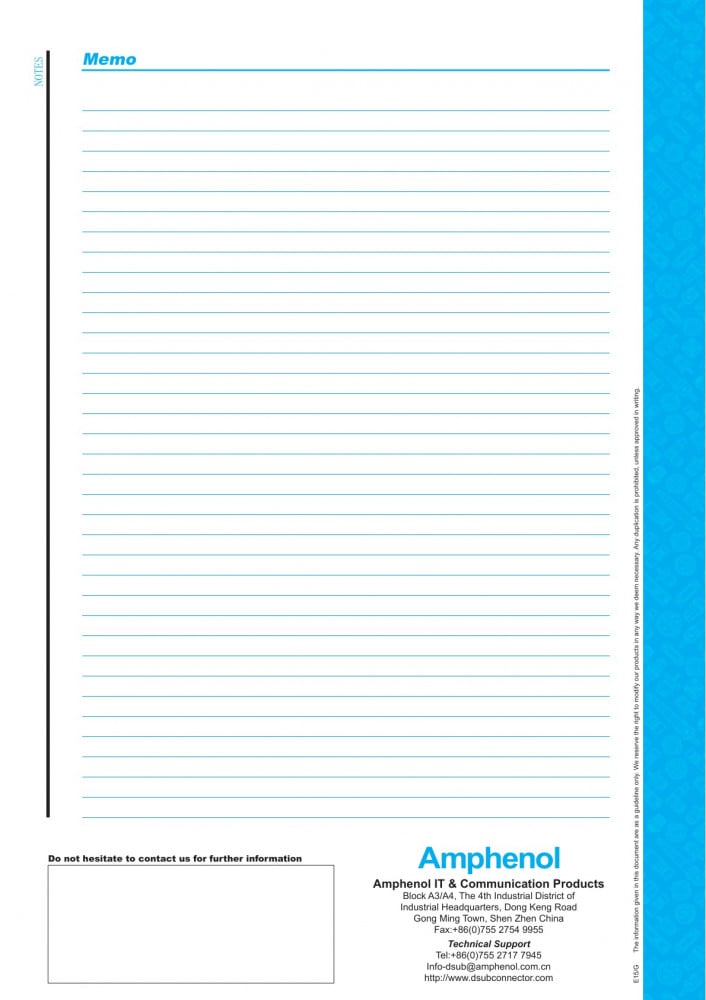 Amphenol L17HTNCHSOL2RM81C technical document page 4