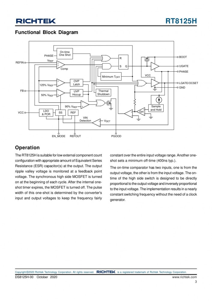 RT8125H datasheet page 3