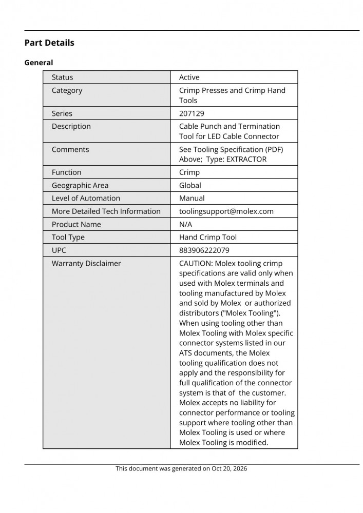 621006700 tooling specification document image, page 2