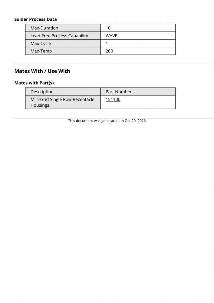 MOLEX Milli-Grid product specification page 4