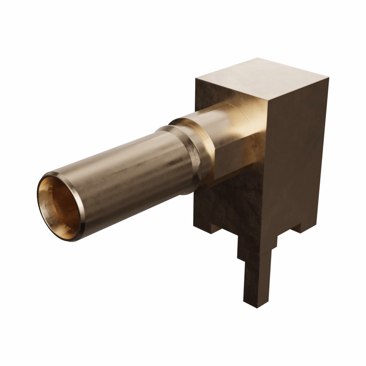 MPRF Jack, Non-Magnetic, Right-Angle, PCB Receptacle, Through Hole, 2.69mm Leg Length, Tray, 50 Ohms for sale