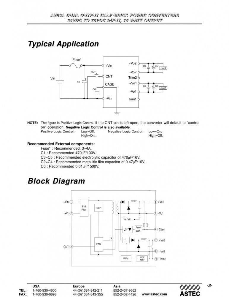 AV60A technical document page 3