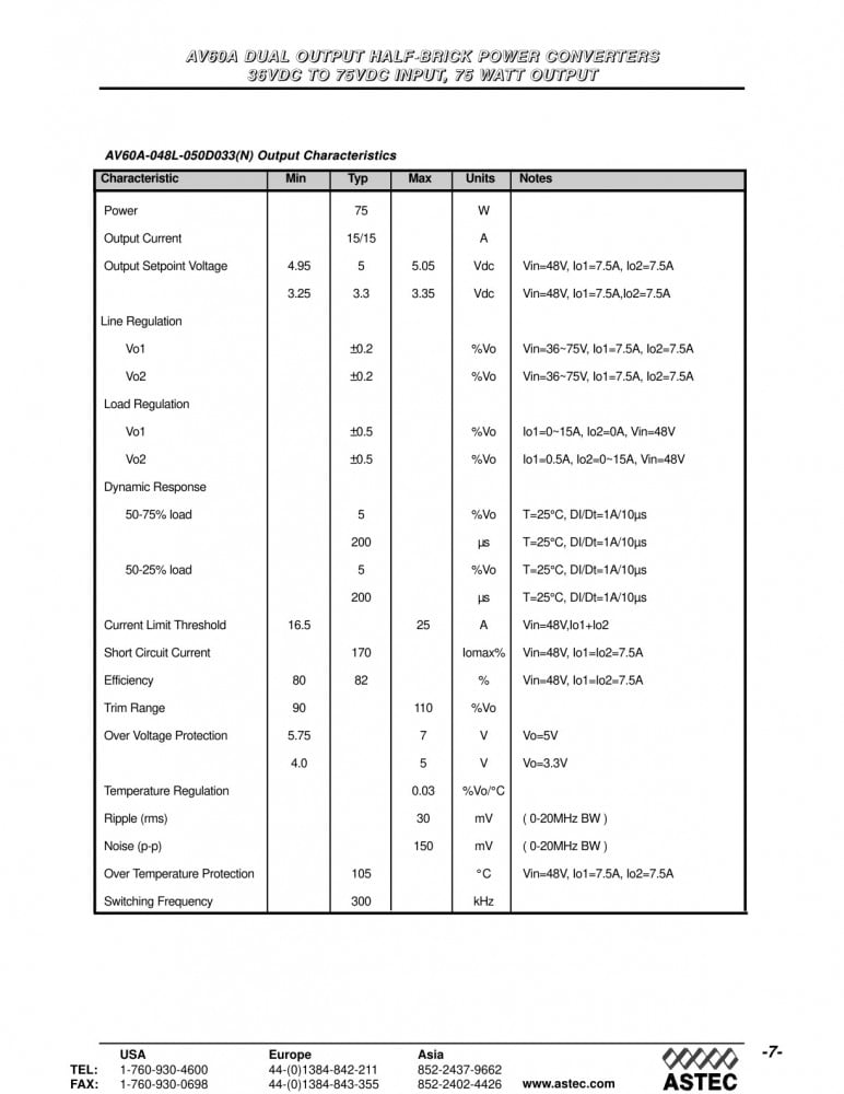AV60A technical document page 7