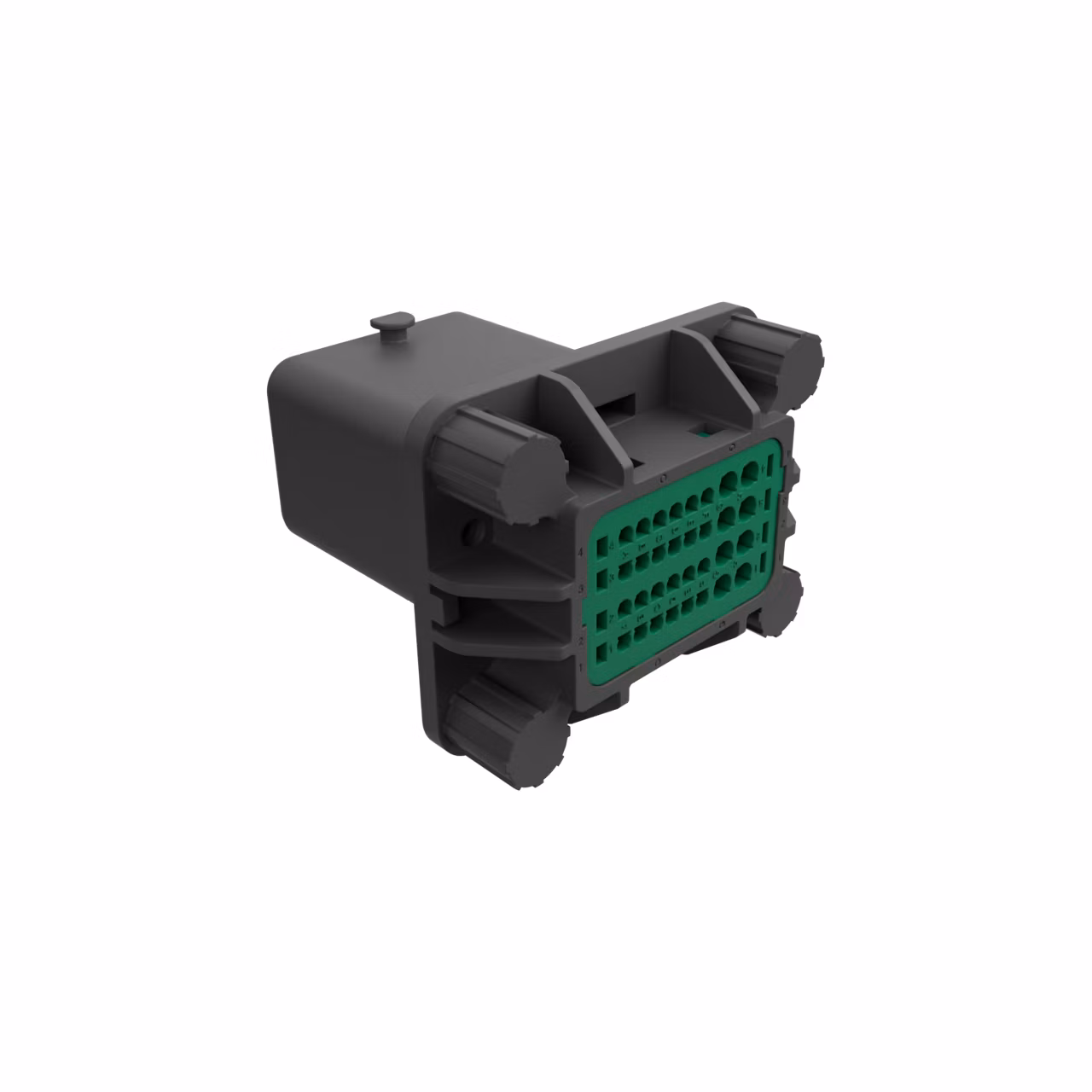 2.50mm, 3.70mm CMC Header, Panel Mount, 32 Circuits, Black for sale