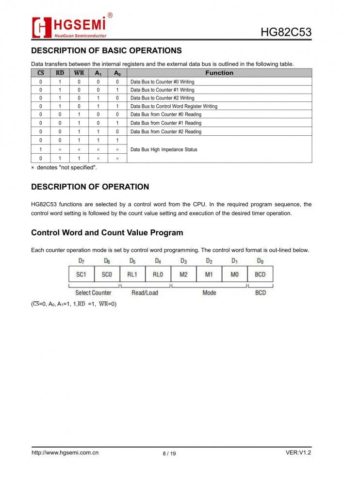 HG82C53N datasheet page 8
