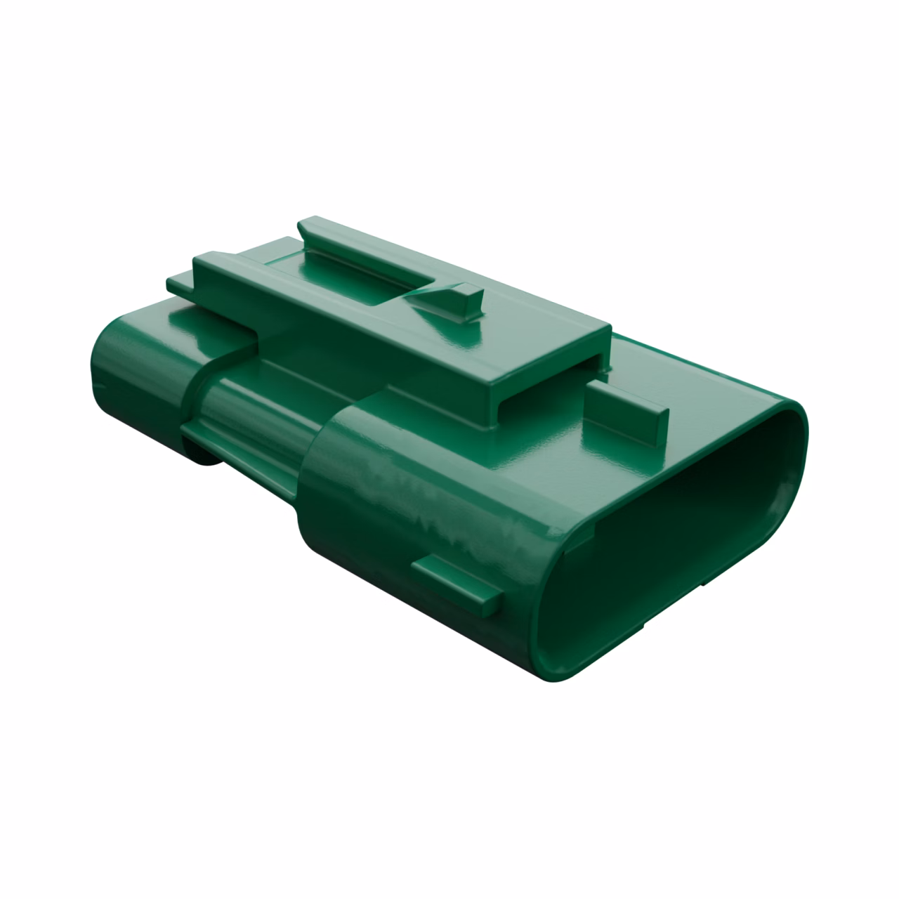 Squba Sealed Plug Assembly with Clipslot, 1.80mm Pitch, Single Row, 8 Circuits, Red