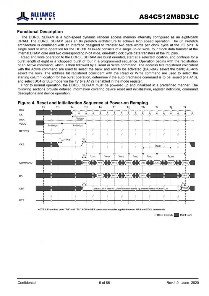 AS4C512M8D3LC datasheet page 9
