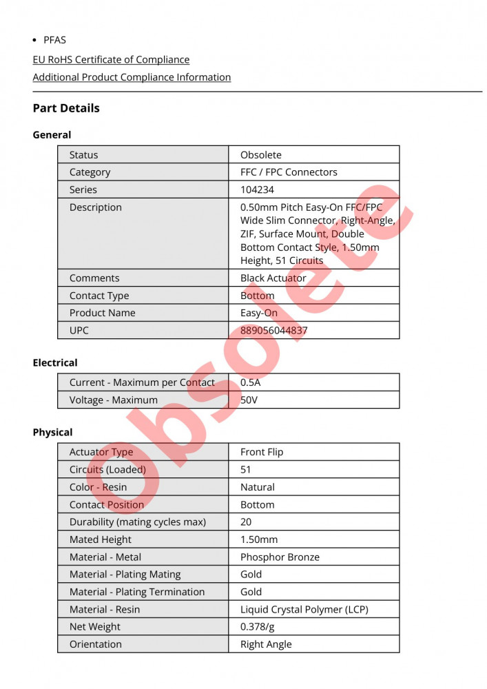 MOLEX product document image, page 2