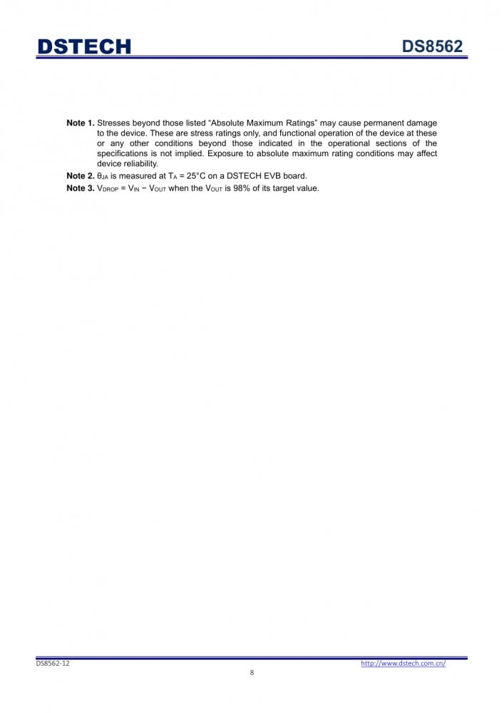 DS8562 datasheet page 8