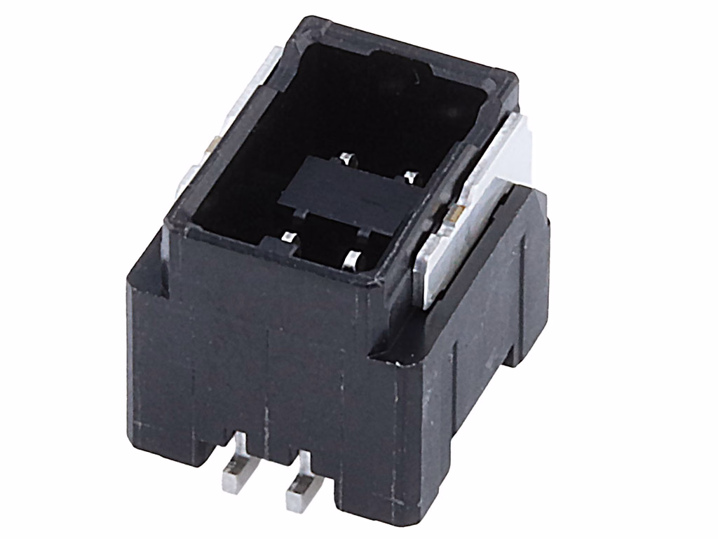 2.00mm Pitch, Micro-Lock Plus PCB Header, Dual Row, Vertical, Surface Mount, Matte Tin Plating, 6 Circuits, Low-Halogen, Black for sale