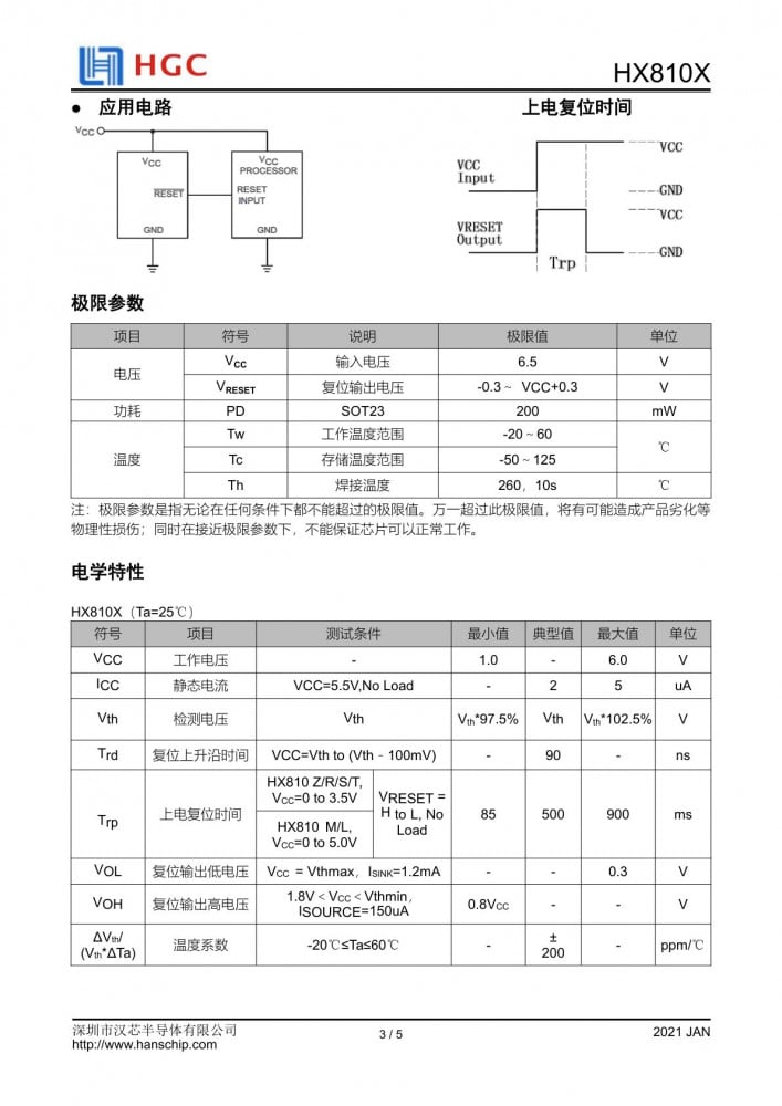 HX810RDBZRG datasheet page 3