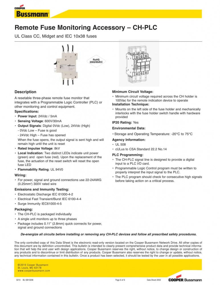EATON CH Series datasheet page 6