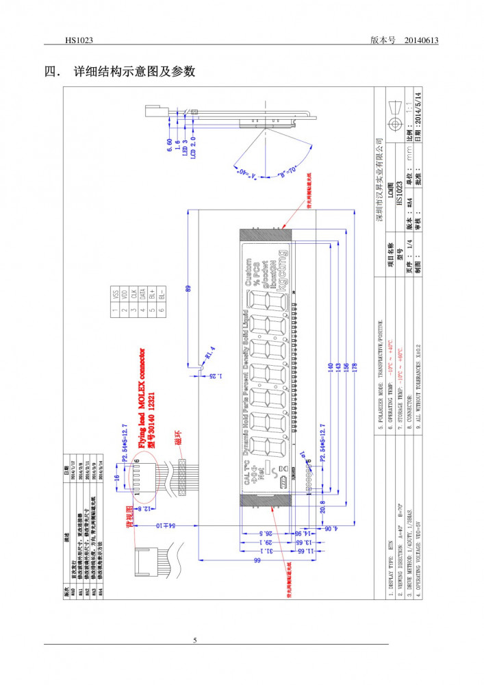 HS1023 datasheet page 5