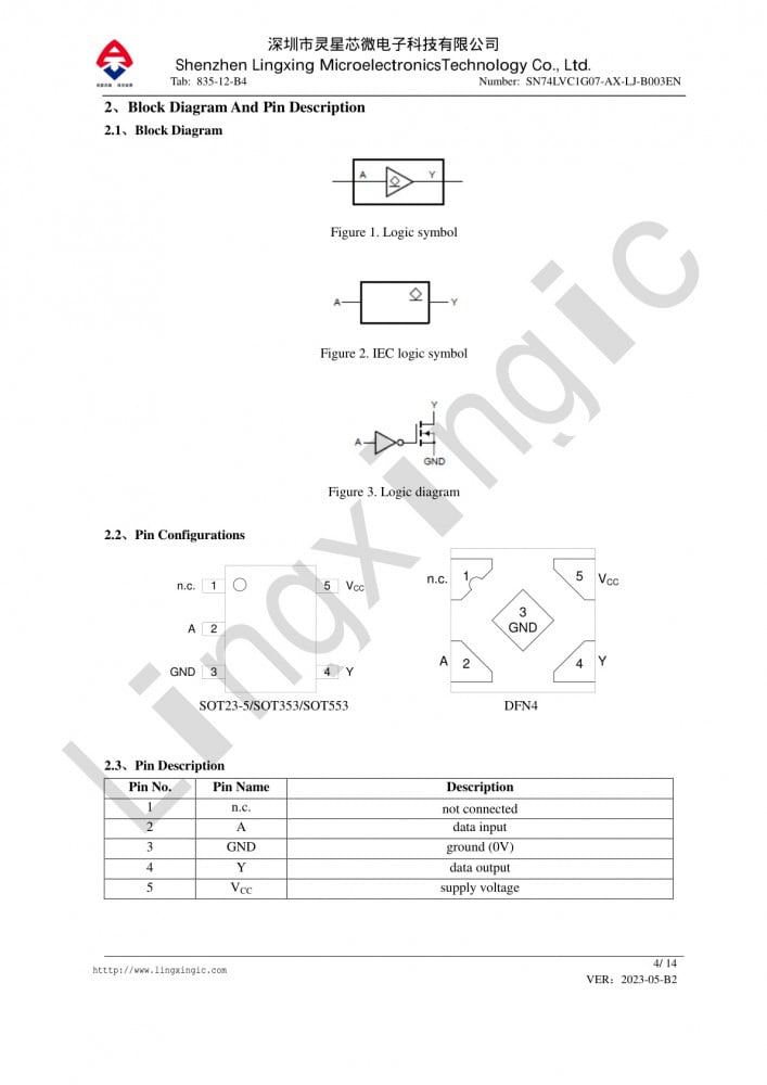 SN74LVC1G07DB(LX) datasheet page 4