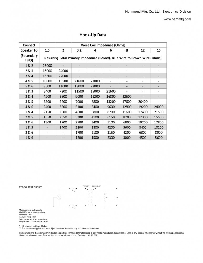 Hammond 125B datasheet page 6