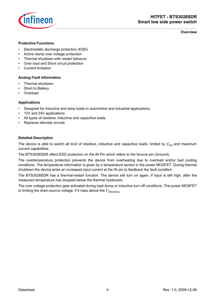 BTS3028SDR datasheet page 4