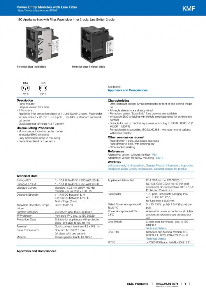 KMF1.1121.1101 datasheet page 1