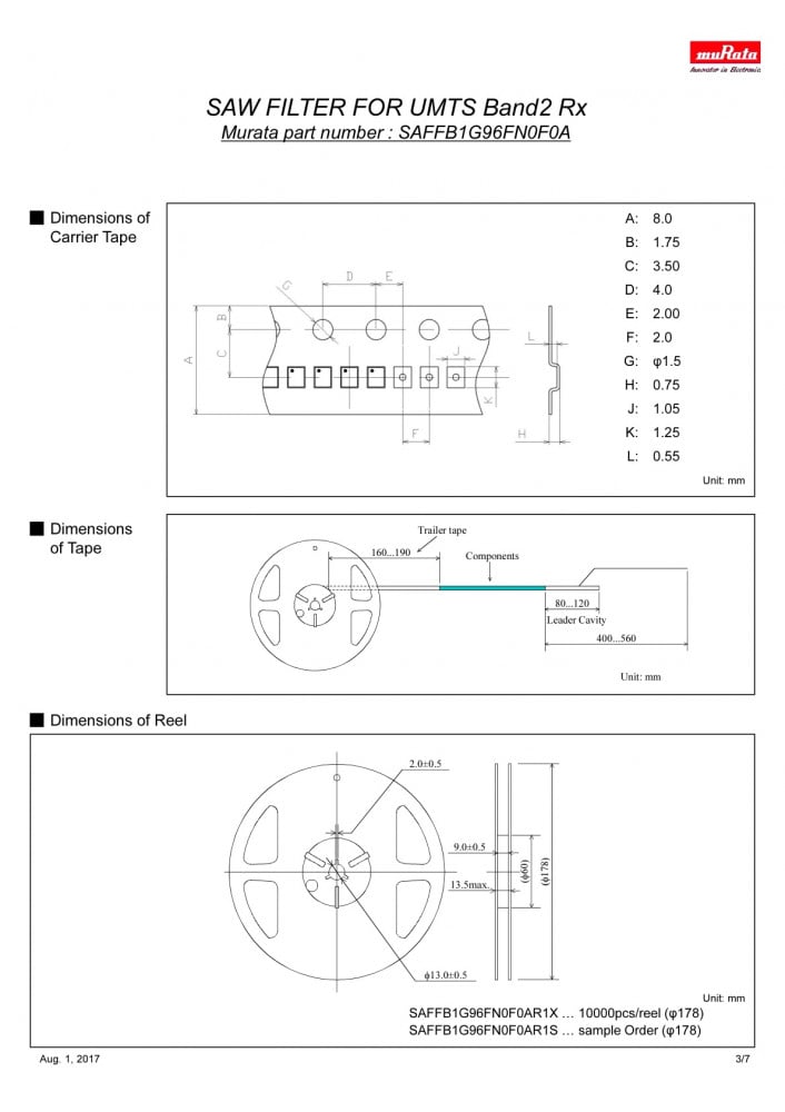Murata SAFFB1G96FN0F0AR1X datasheet page 4