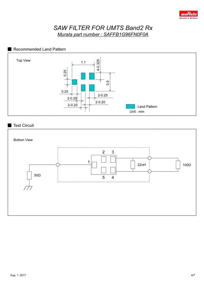 Murata SAFFB1G96FN0F0AR1X datasheet page 5