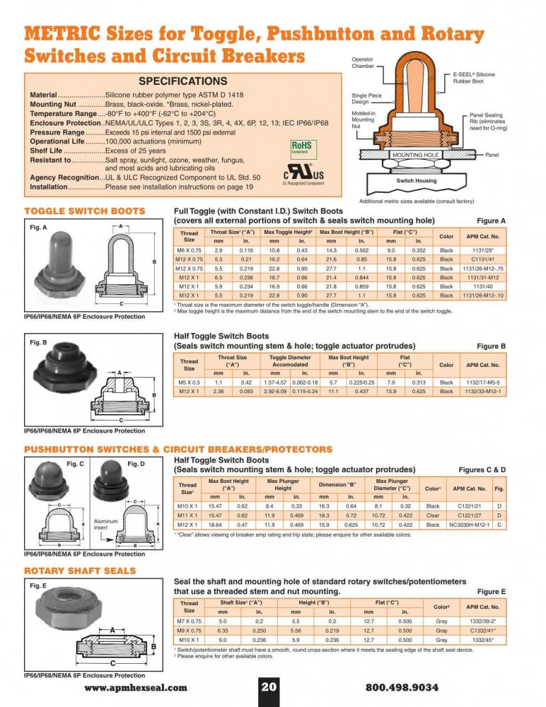 APM Hexseal rotary shaft seal technical document page 2
