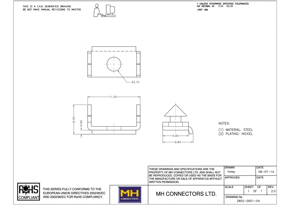 MHED-9/37-LOF technical drawing preview