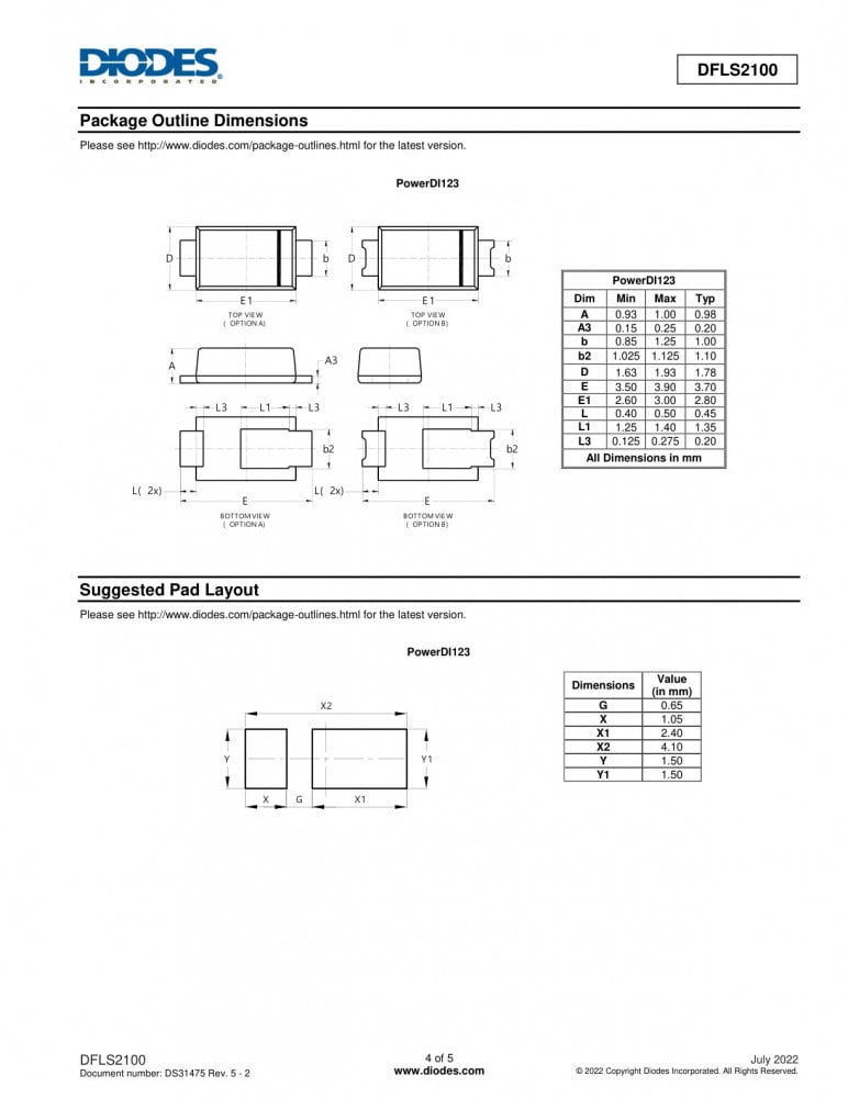 DFLS2100-7 datasheet page 4