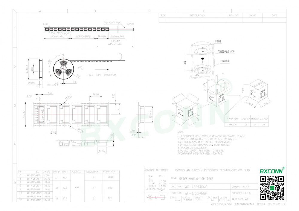 WF-1F254BxP product drawing, page 3