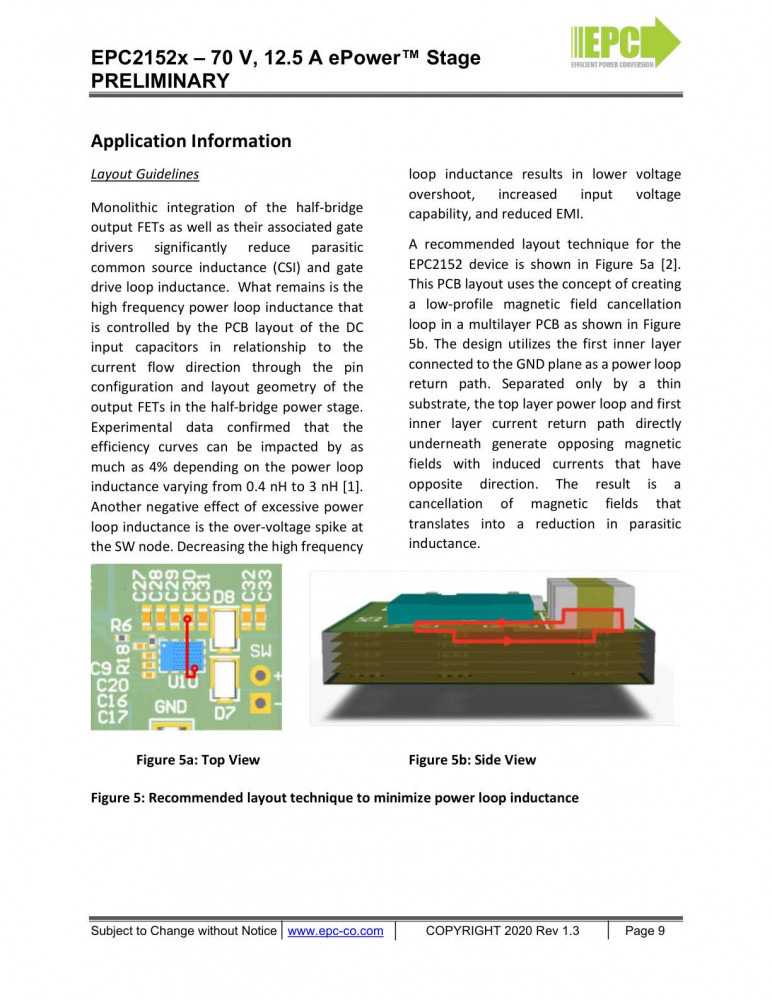 EPC2152ENGRT technical document page 9