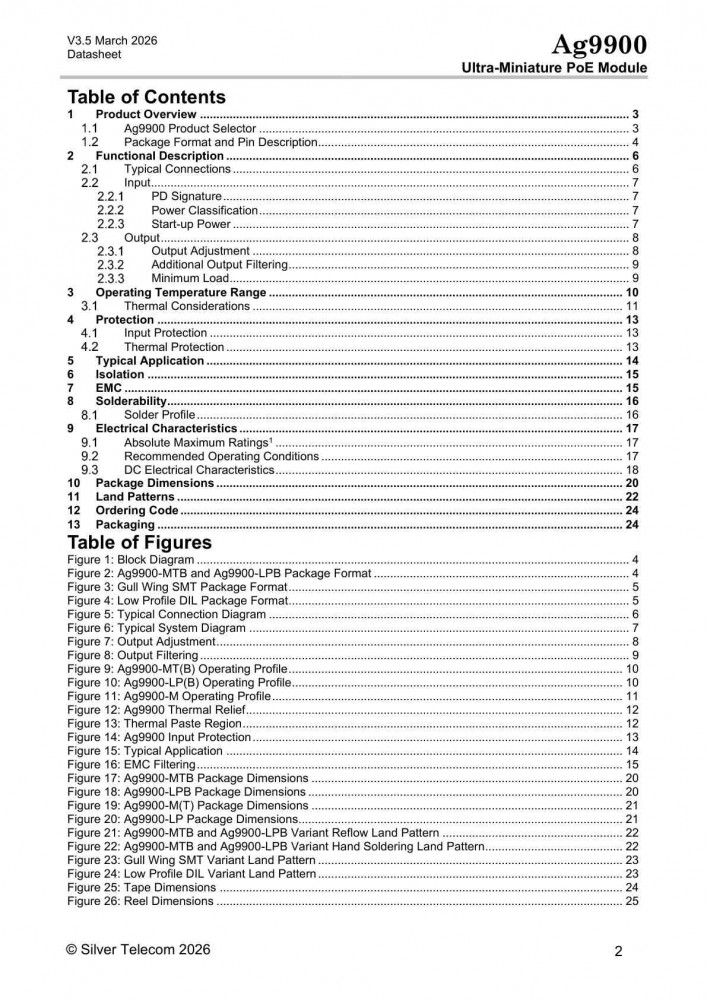 Ag9900 datasheet page 2