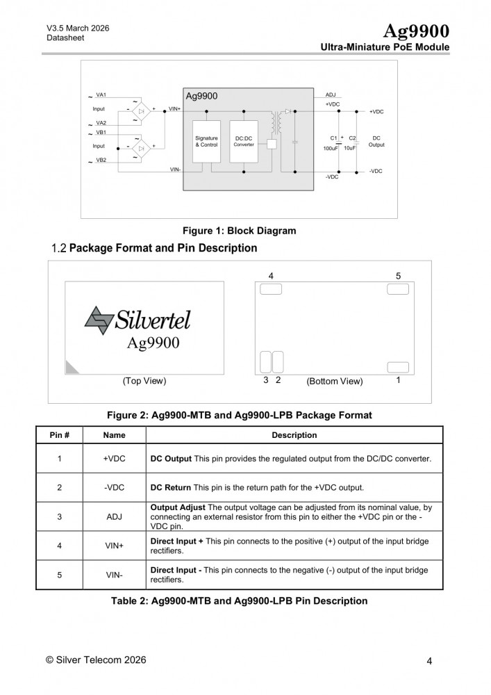 Ag9900 datasheet page 4